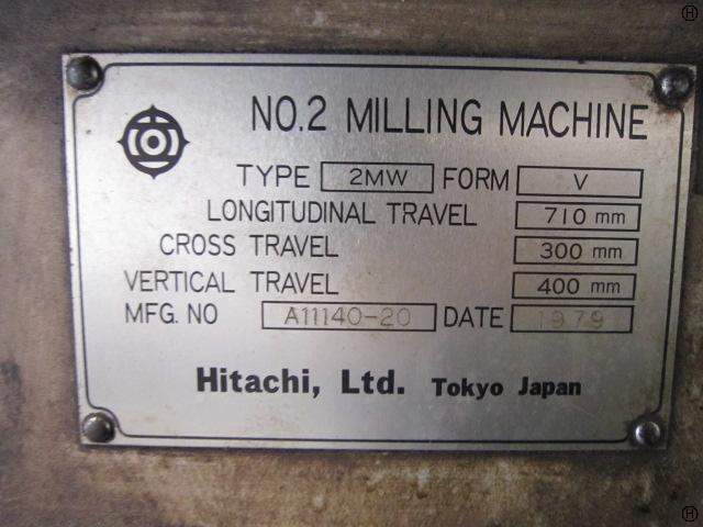 日立精工 2MW-V ヒザ型立フライス 中古販売詳細【#271005】 | 中古機械情報百貨店 | HITACHI,日立精工エンジニアリング